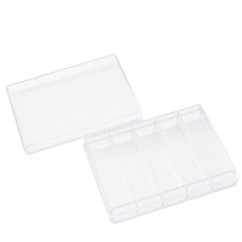 Small Thin Empty Plastic Assortment Box With Five Compartments