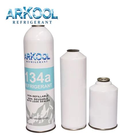 R134a Refrigerant Gas 340g Disposable Cylinder For Car Air Conditioning