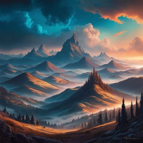 Create Professional Fantasy Landscape Digital Art By Sakeewell Fiverr