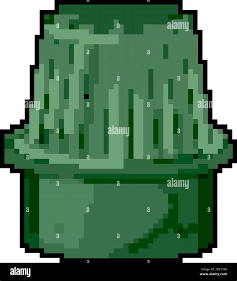 Manhole Drainage Grate Game Pixel Art Vector Illustration Stock Vector