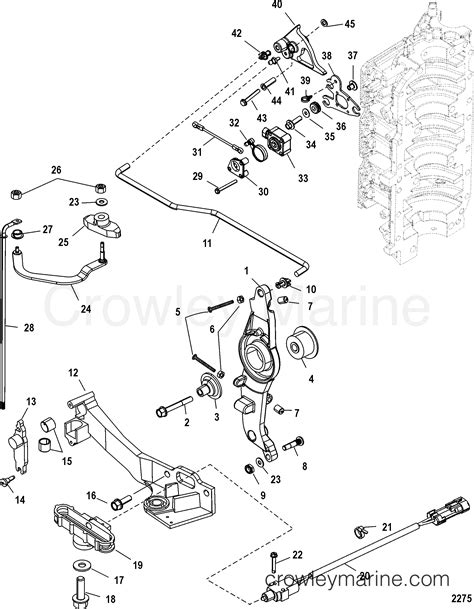 Quicksilver Throttle Parts Mercury Outboard 75hp Oem Parts Diagram