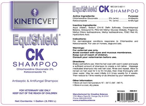 Equishield Ck Creative Science Veterinary Package Insert