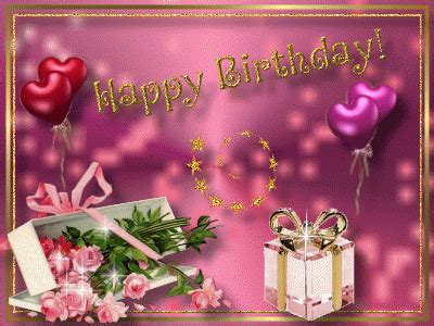 Happy Birthday Pink  Animation Gallery Yopriceville High Quality