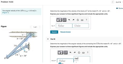 Solved The angular velocity of link ABAB is ωABωAB Chegg com