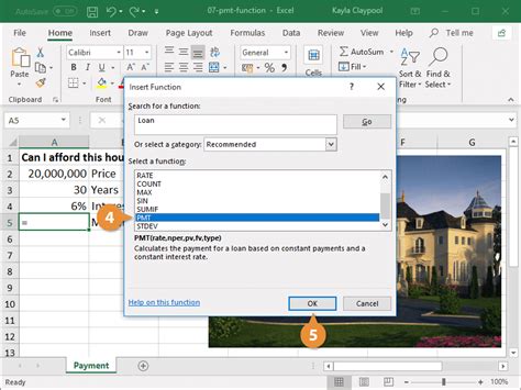 Pmt Function In Excel Customguide