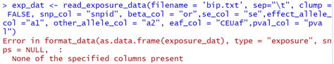 None Of The Specified Columns Present · Issue 398 · Mrcieutwosamplemr