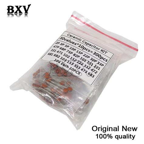 300pcs30 Kinds Ceramic Capacitor 2pf 01uf Component Diy Samples Kit