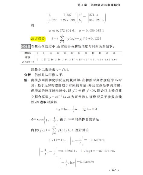 第3章 函数逼近与曲线拟合 知ing学习资料一网打尽
