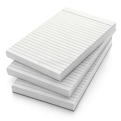 Lined Notepad Stack For Easy Note Taking Stock Illustration