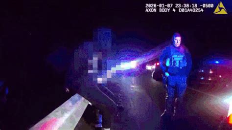 Dramatic Moment Car Smashes Into Police Vehicles During Traffic Stop