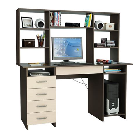 Стол письменный компьютерный с надстройкой Милан 6Я купить в интернет магазине цена в Москве