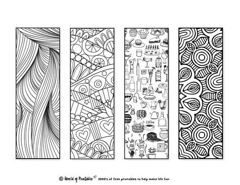 Printable Color Bookmarks