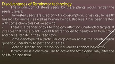 Terminator Gene Technology Pptx