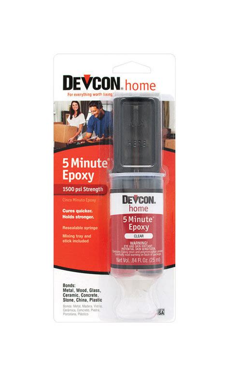 Devcon 5 Minute High Strength Epoxy 084 Oz At Jaeger Lumber Other