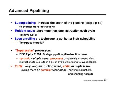 advanced pipelining ppt