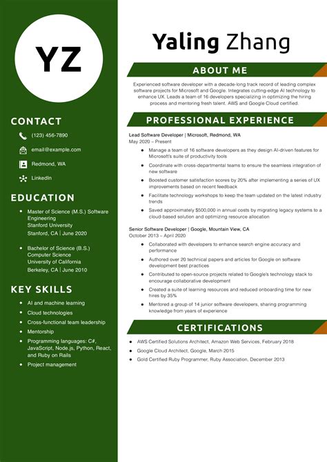 20 Best Software Developer Resume Examples And Templates For 2025