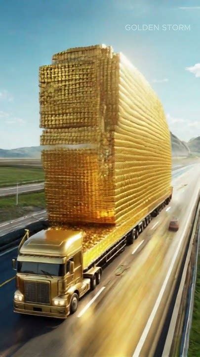 하늘에 닿을 듯 쌓인 황금의 트럭이 당신의 운명을 바꿀 준비를 하고 있습니다 Youtube