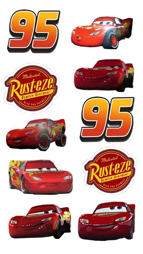 Rayo Mcqueen Stickers Para Imprimir