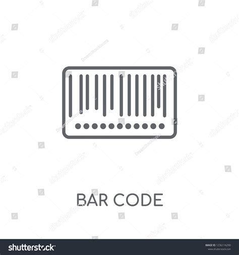 Bar Code Linear Icon Modern Outline Stock Vector Royalty Free 1236116290 Shutterstock