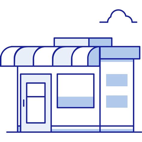 Premium Vector Store Building