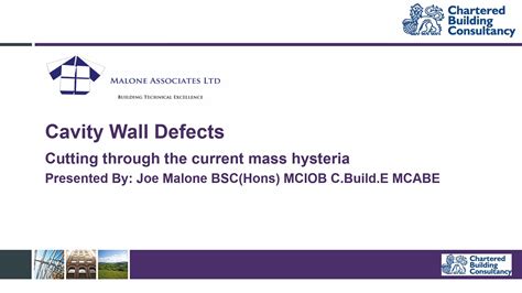Cavity Wall Defects Building Defect Analysis