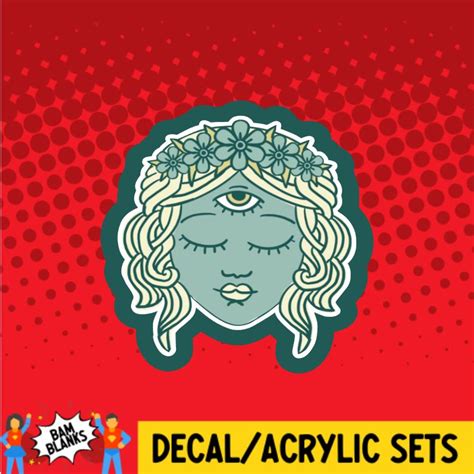 Third Eye Cutie Decal And Acrylic Shape Da0064 Bam Blanks And More