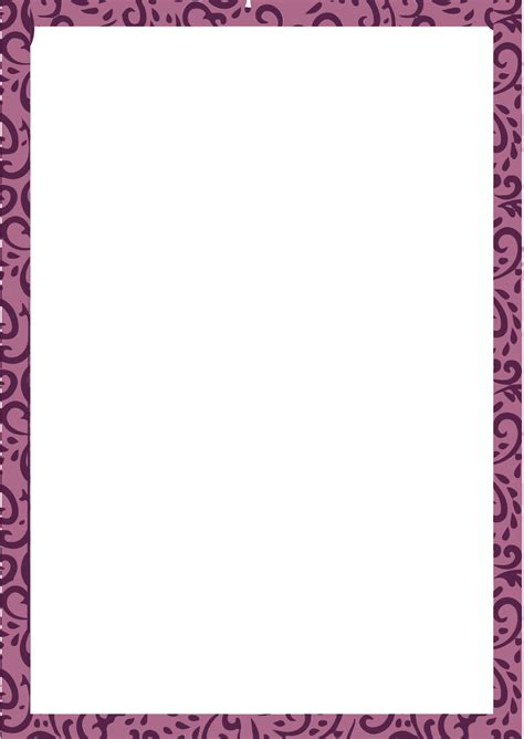 Simple Border Frame Template Free Printable Printable