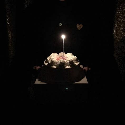 Happy Birthday Cake In The Dark