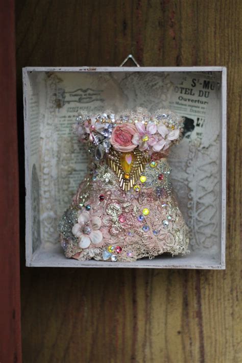 Original Art Assemblage Textile Art Corset Textile Sculpture 1880