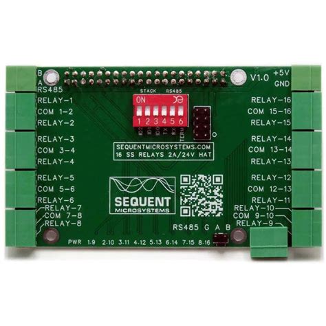 Sequent Microsystems Sixteen Solid State Relays 2a24v 8 Layer