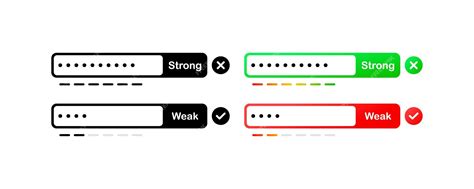 Premium Vector Password Complexity Flat Color Pick Up A Strong