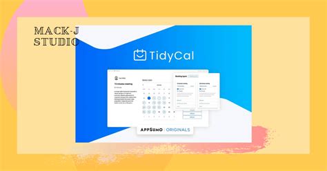 TidyCal 終身版 比 Calendly簡單好用的預約工具 Calendly 中文平替 Mack J Studio 數位行銷研究室
