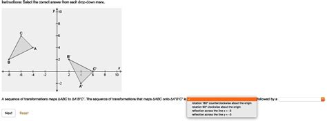 Solved A Sequence Of Transformations Maps âˆ†abc To âˆ†aâ€²bâ€²câ€² The Sequence Of