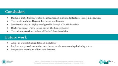 [mm2023] Ducho A Unified Framework For The Extraction Of Multimodal Features In Recommendation