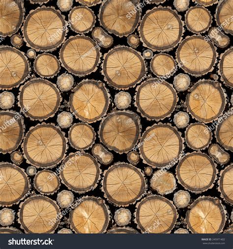 Seamless Wood Texture Cut Tree Trunk Stock Photo Edit Now 245971402