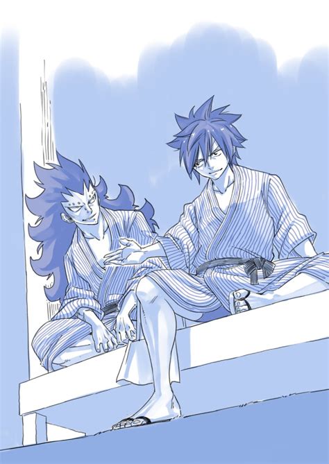 Gray Fullbuster And Gajeel Redfox Fairy Tail Drawn By Mashima Hiro