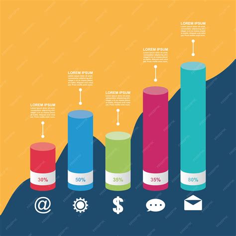 Premium Vector Bar Chart Graph Diagram Statistical Business