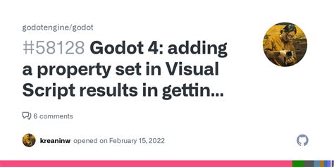Godot 4 Adding A Property Set In Visual Script Results In Getting A Property Get Instead