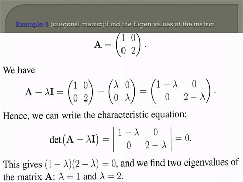 Eigen Values And Eigenvectors Ppt
