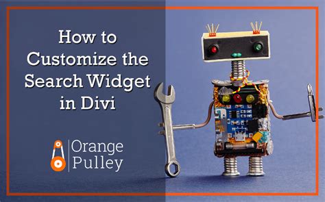 How To Customize The Search Widget In Divi Orange Pulley LLC