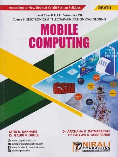 Nirali Prakashan Mobile Computing For Dbatu Final Year B Tech Course In Electronics And