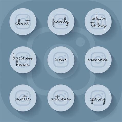 Premium Vector Instagram Story Highlights Vector Thin Line Web Icons