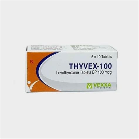 100mcg Thyvex Levothyroxine Tablets Bp At ₹ 150box Levothyroxine