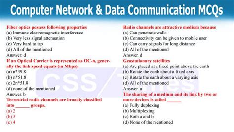 Computer Network Mcqs And Data Communication Mcqs