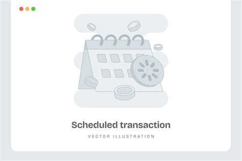 Premium Vector Scheduled Transaction