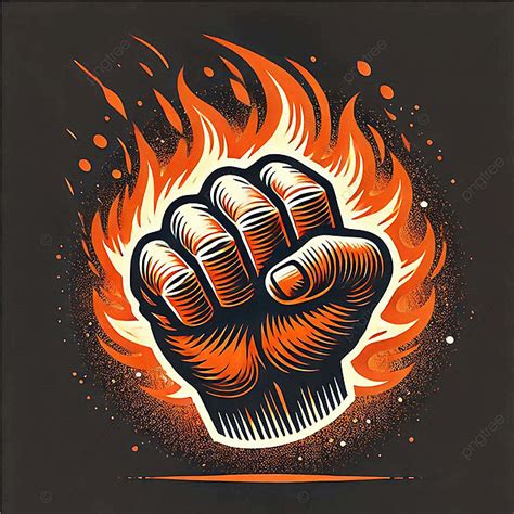 Fire Flame Flaming Fist Background Fire Flame Flame Flaming Fist