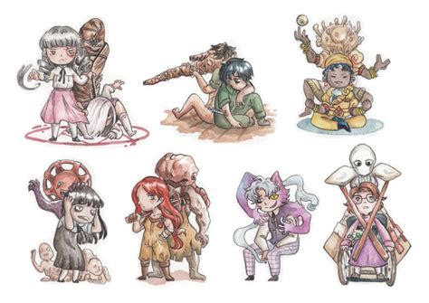 Safebooru 3boys 4girls Abella Fear And Hunger Absurdres African
