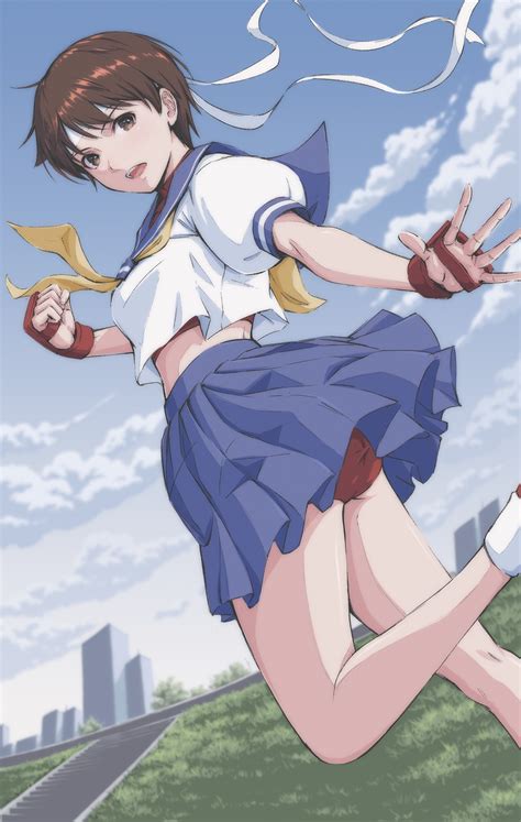 Kasugano Sakura Street Fighter Image By Tya No Ki Zerochan Anime Image Board