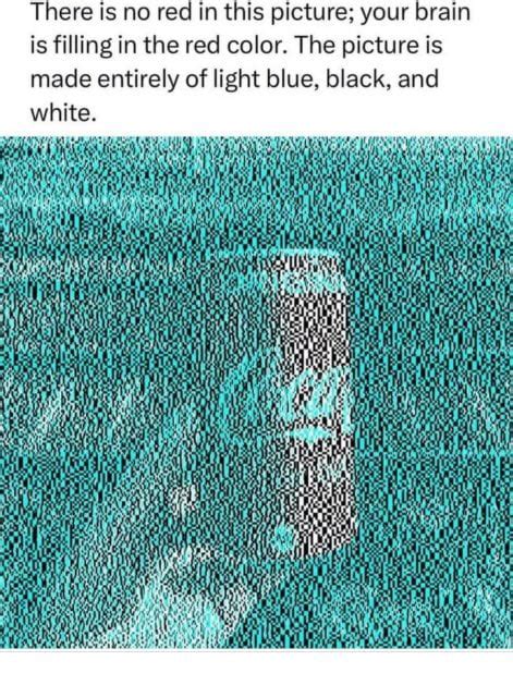 There Is No Red In This Picture Optical Illusion Gagbase Ai Powered