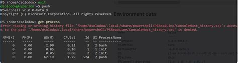 Pscore Beta 9 Access Denied To Psreadline Consolehosthistorytxt On Wsl · Issue 5239